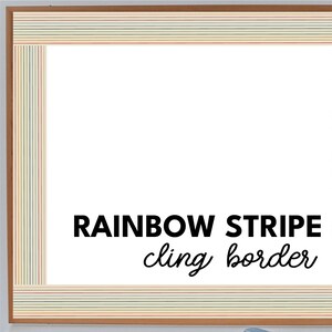 Varsity Stripes Whiteboard Cling Borders | Reusable Borders | Vintage ...