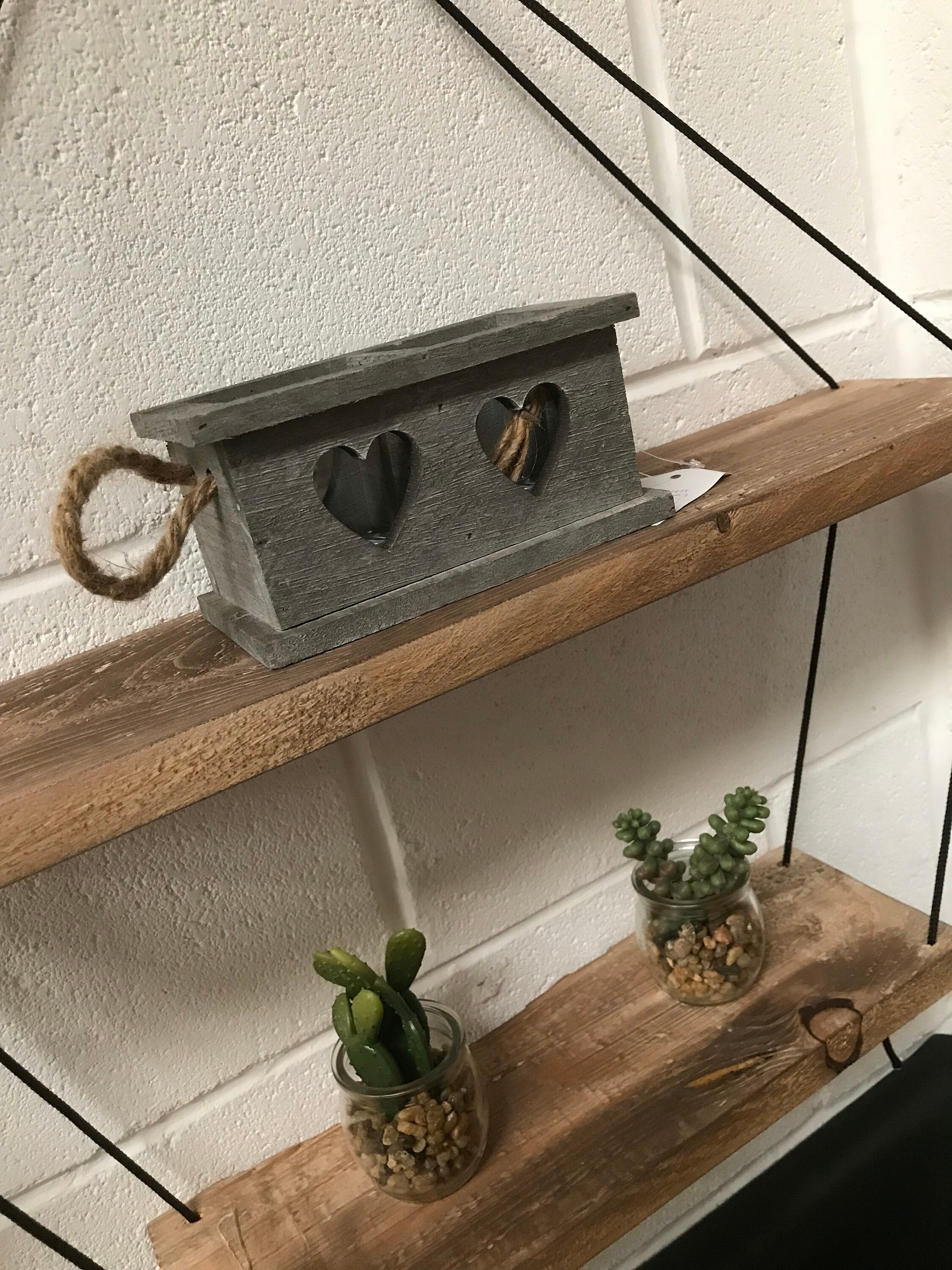 Rustic Hanging Shelf - Etsy