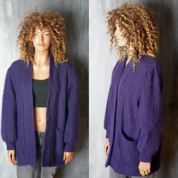 Purple Cardigan - Etsy