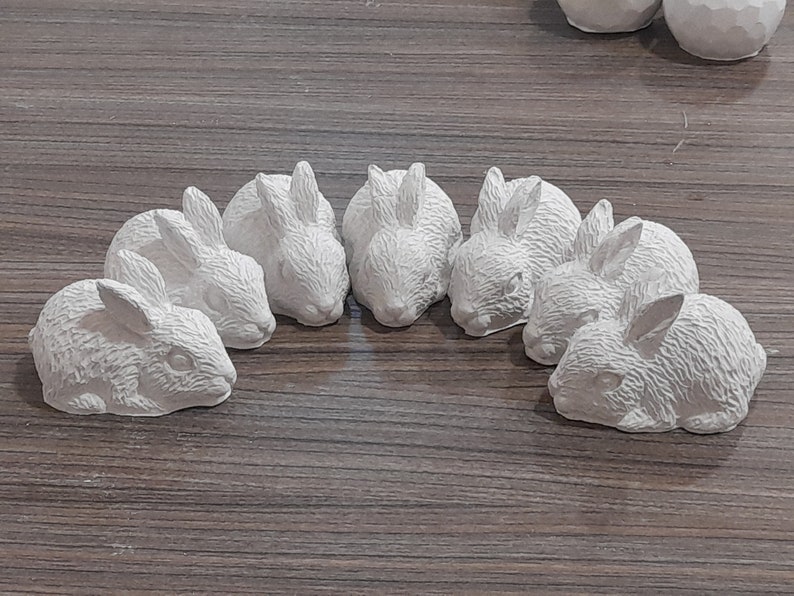 Plaster Figure of a Rabbit to Color, Plaster Rabbit Figure Ready to ...