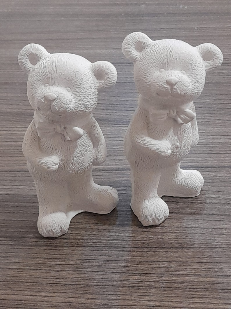 Plaster Bear Ready to Paint, Bear Figurine, Bear Sculpture, Bear on ...