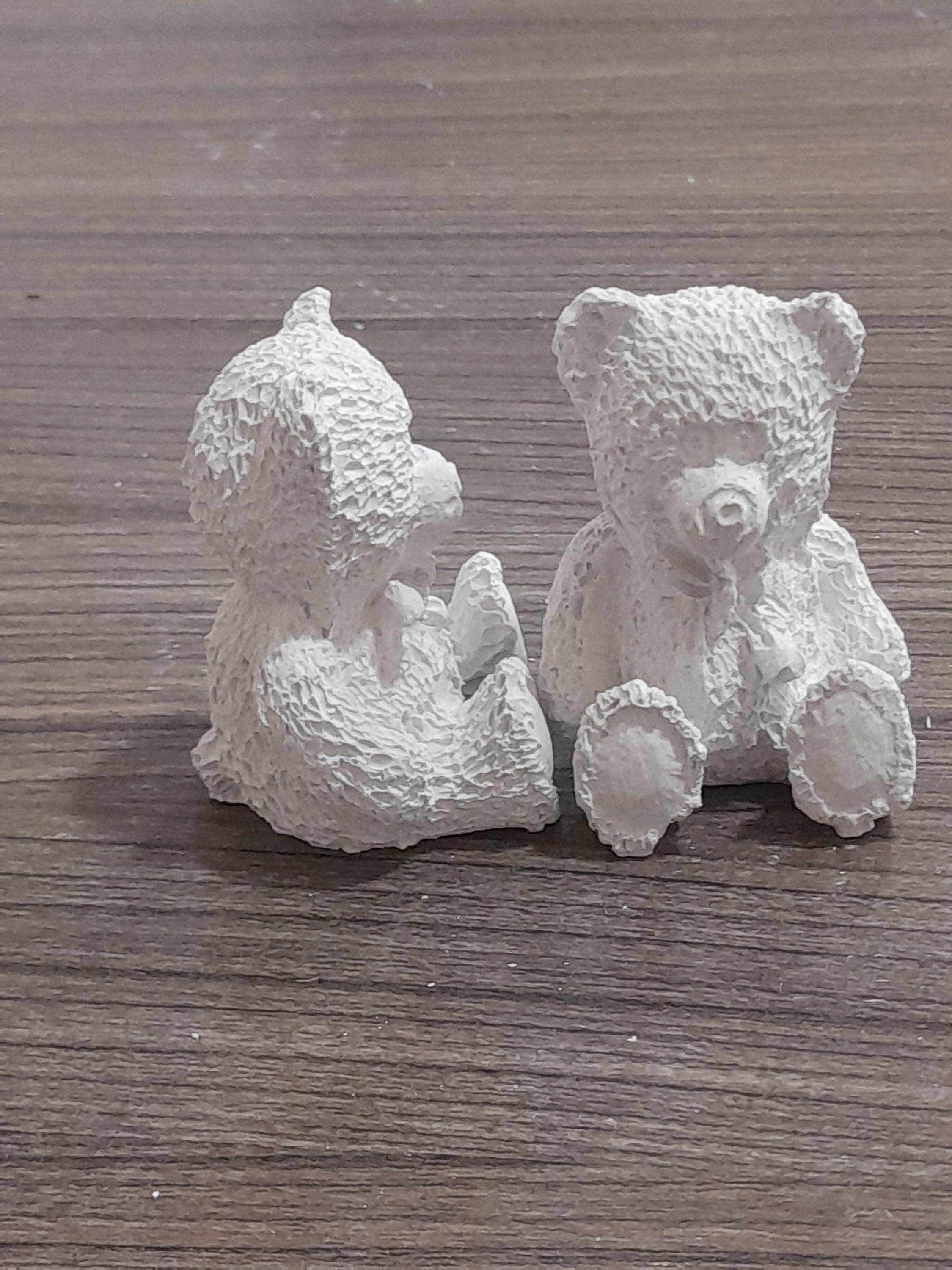 Plaster Bear Ready to Paint, Bear Figurine, Bear Sculpture, Bear on ...