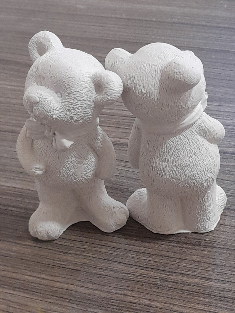 Plaster Bear Ready to Paint, Bear Figurine, Bear Sculpture, Bear on ...