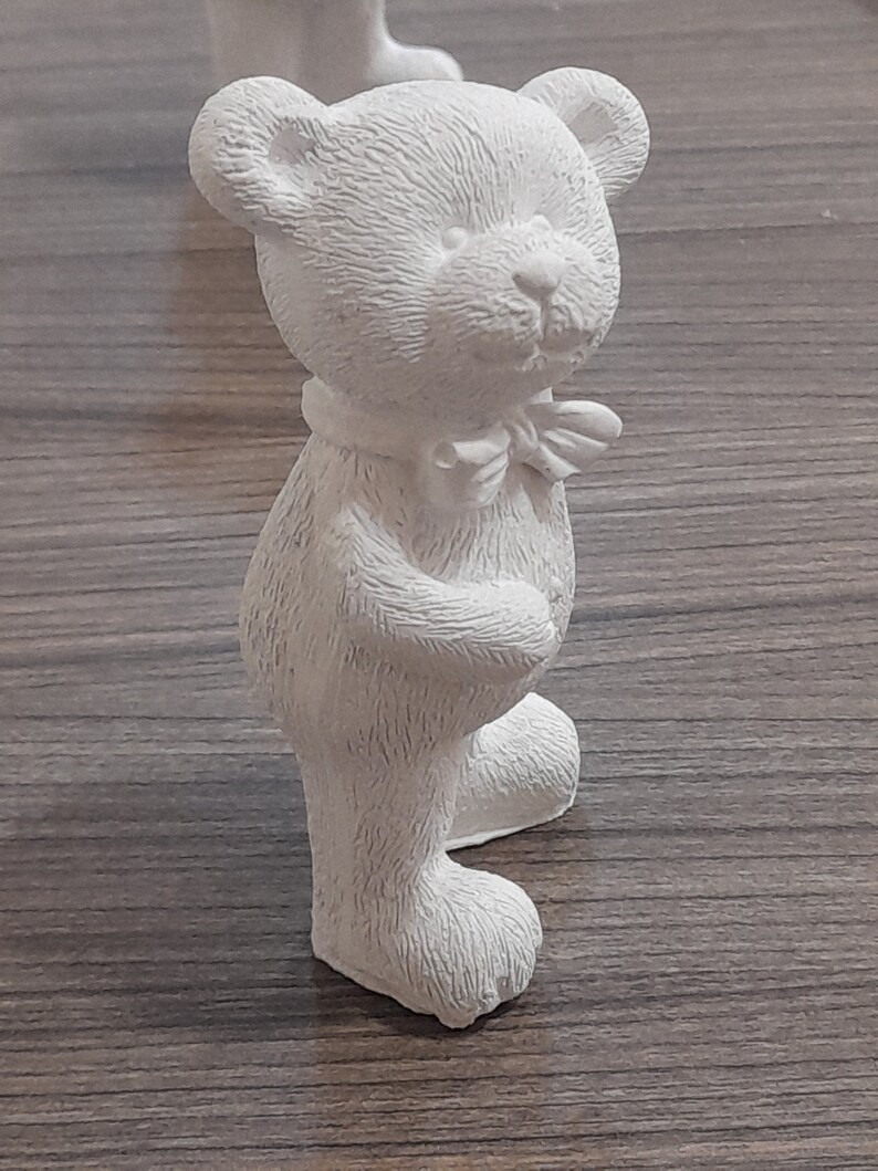 Plaster Bear Ready to Paint, Bear Figurine, Bear Sculpture, Bear on ...