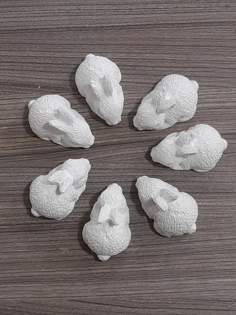 Plaster Figure of a Rabbit to Color, Plaster Rabbit Figure Ready to ...