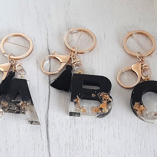 Alphabet Keychain - Etsy
