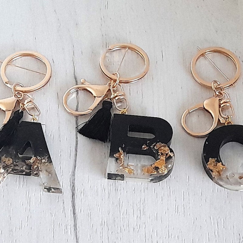 Alphabet Keychain - Etsy