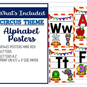 Alphabet Posters-circus Theme - Etsy