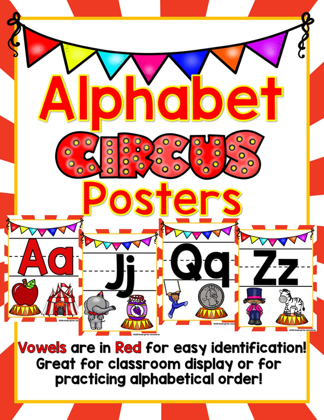 Alphabet Posters-circus Theme - Etsy