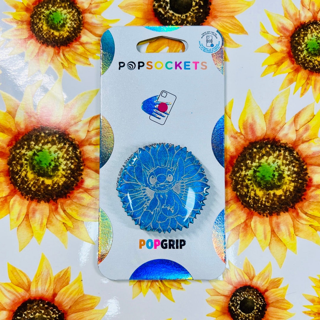 Stitch Sunflower Pop Socket - Etsy