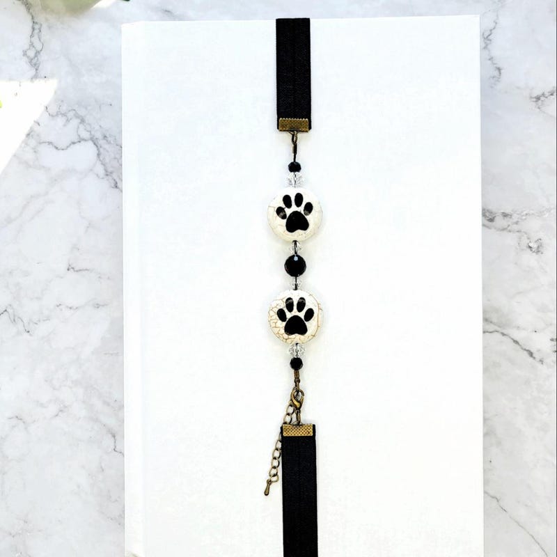 Paw Print Bookmark - Etsy