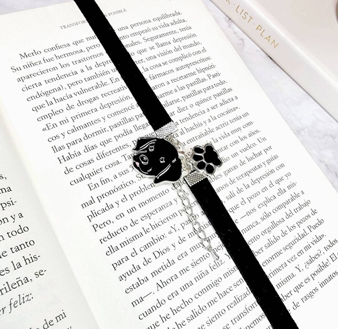 Elastic Bookmark, Adjustable, Black Lab. - Etsy