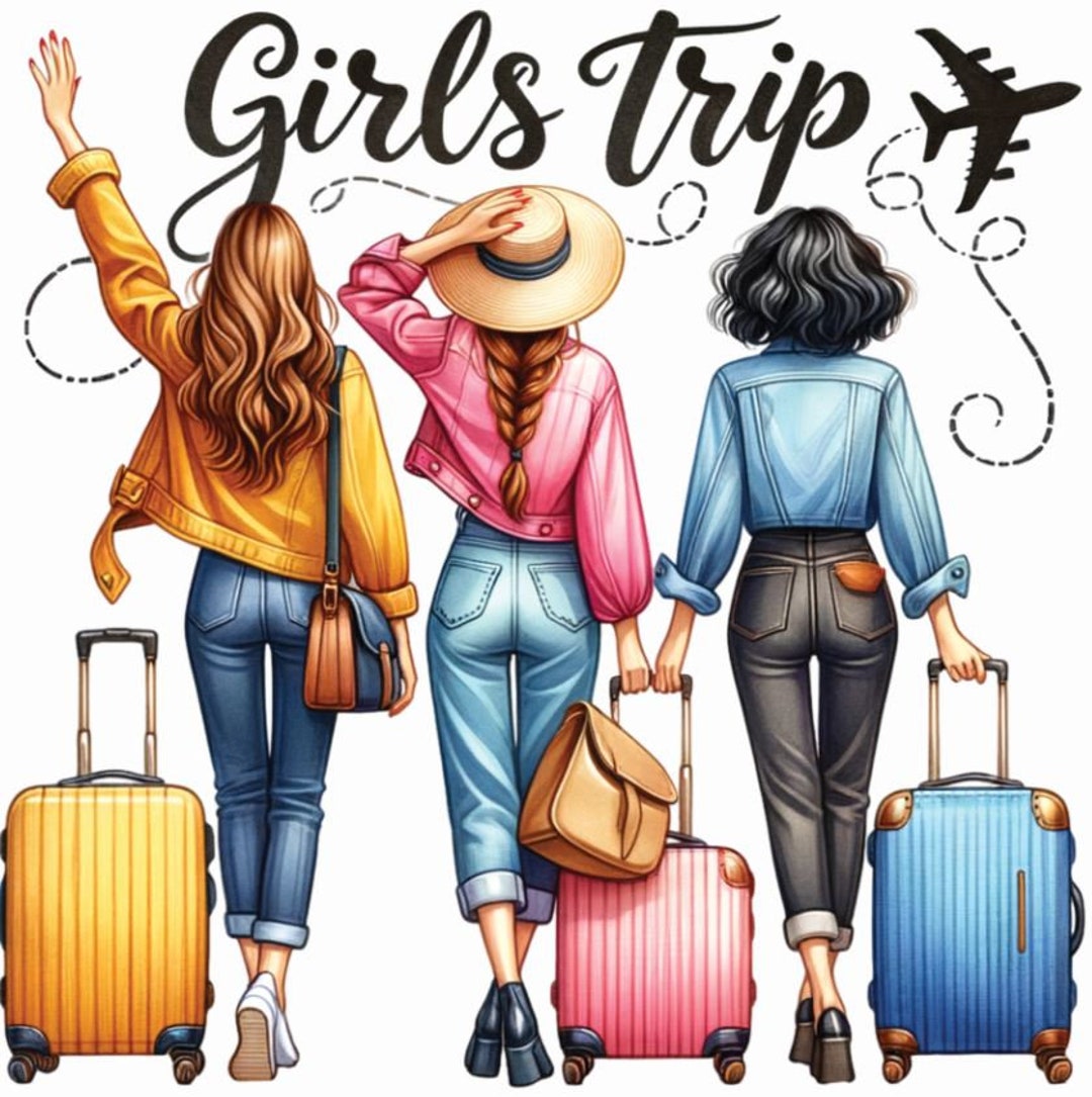 Girls Trip Graphic, Girls Trip Design, Girls Friends Trip Girls Png Art ...
