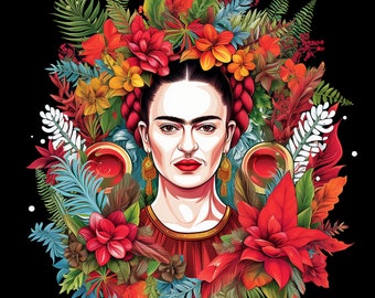 Frida PNG Digital Download Sublimation and Screen Print Graphic Design ...