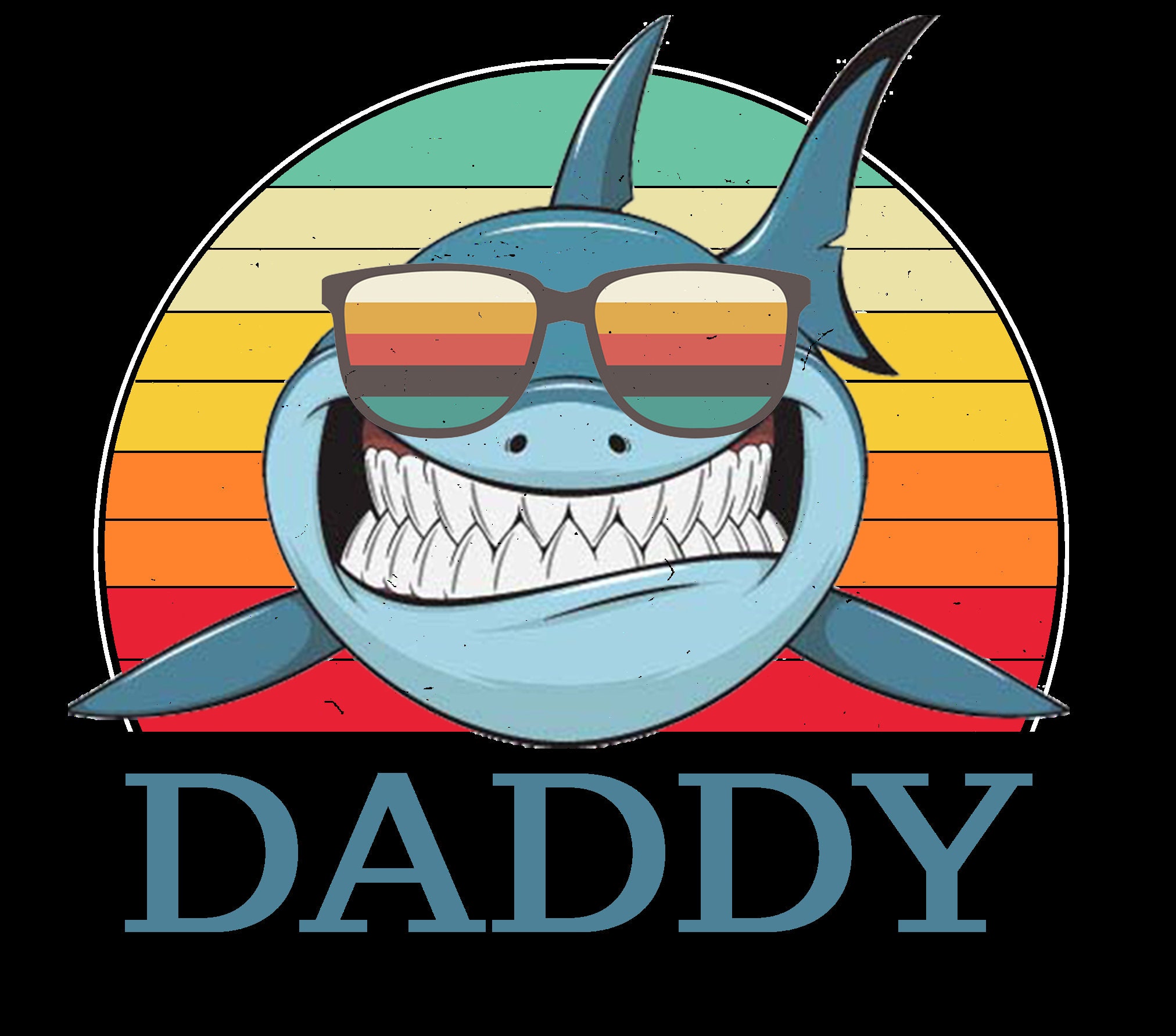 Daddy Shark Png Shark Png Clipart Cartoon Shark Png Father Png - Etsy