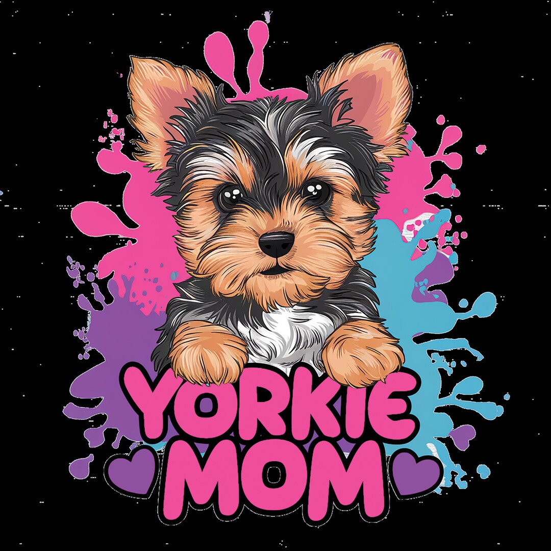 Yorkie Mom Png Aesthetic Yorkshire Terrier Social Club Mom Mama Dog ...