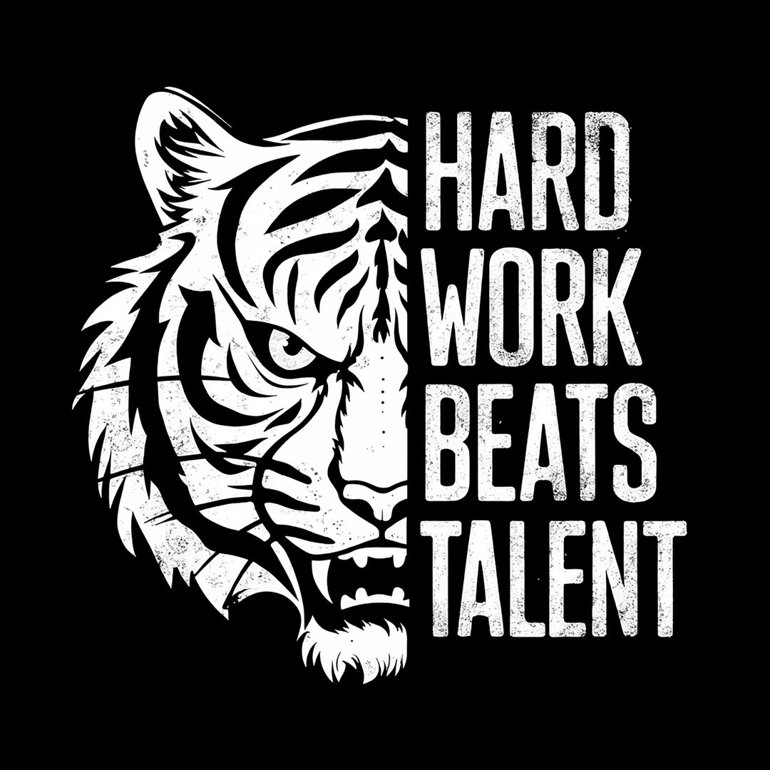 Hard Work Beast Talent Inspirational & Motivational Quotes Sublimation ...