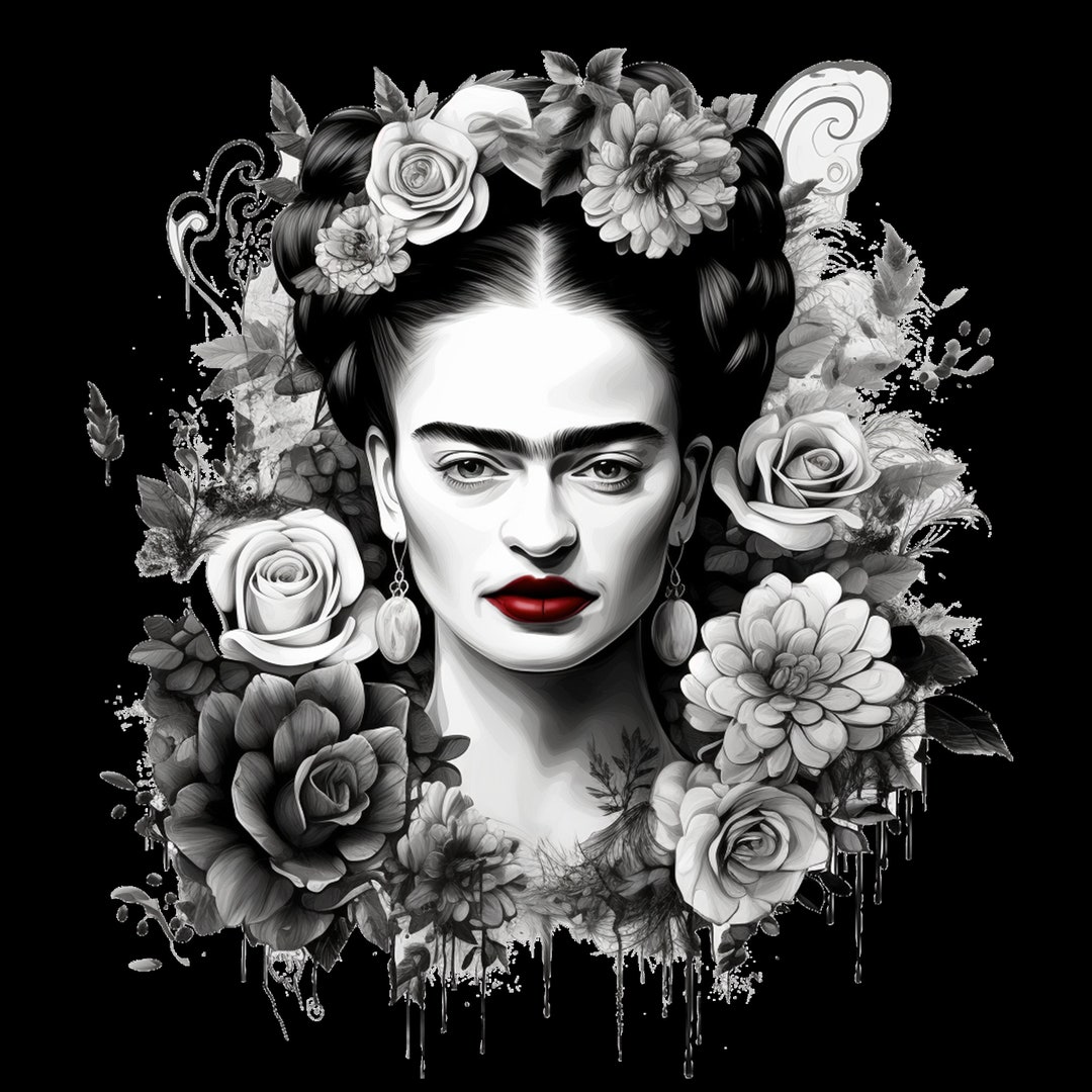 Frida Png Digital Download Sublimation Screen Print Design Graphic ...