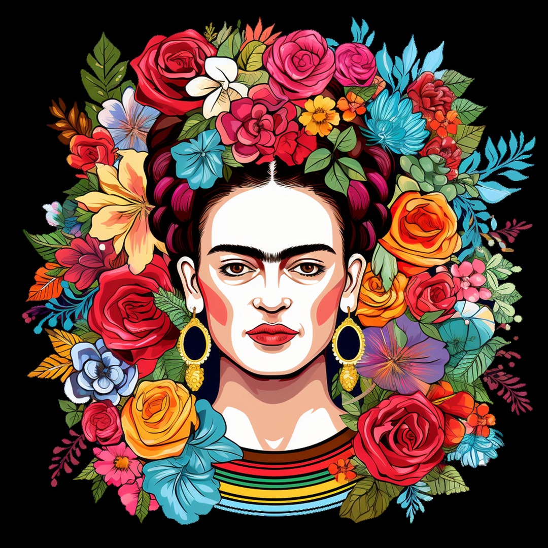 Frida Png Digital Download Sublimation Screen Print Design Graphic ...