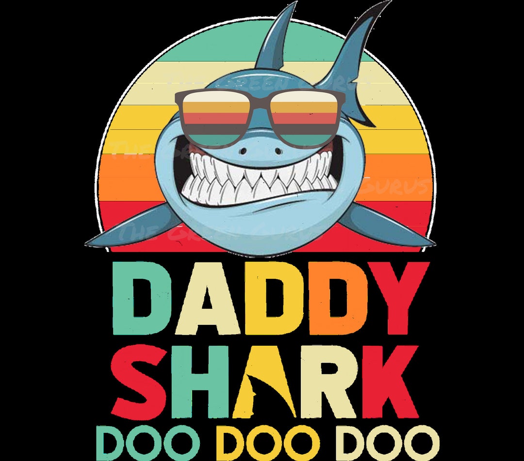 Daddy Shark Png Shark Png Clipart Cartoon Shark Png Father Png - Etsy