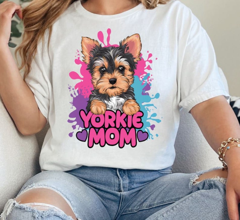 Yorkie Mom Png Aesthetic Yorkshire Terrier Social Club Mom Mama Dog ...