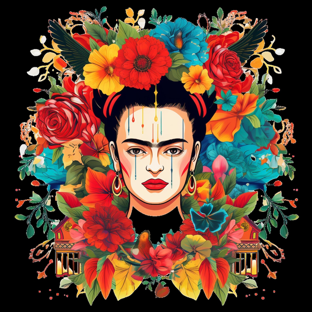 Frida Png Digital Download Sublimation Screen Print Design Graphic ...