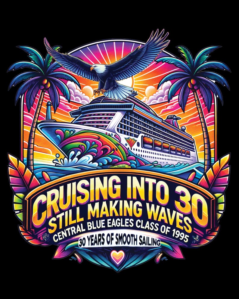 Cruise 2025 Watercolor PNG | Tropical Sublimation | Vacation Digital ...