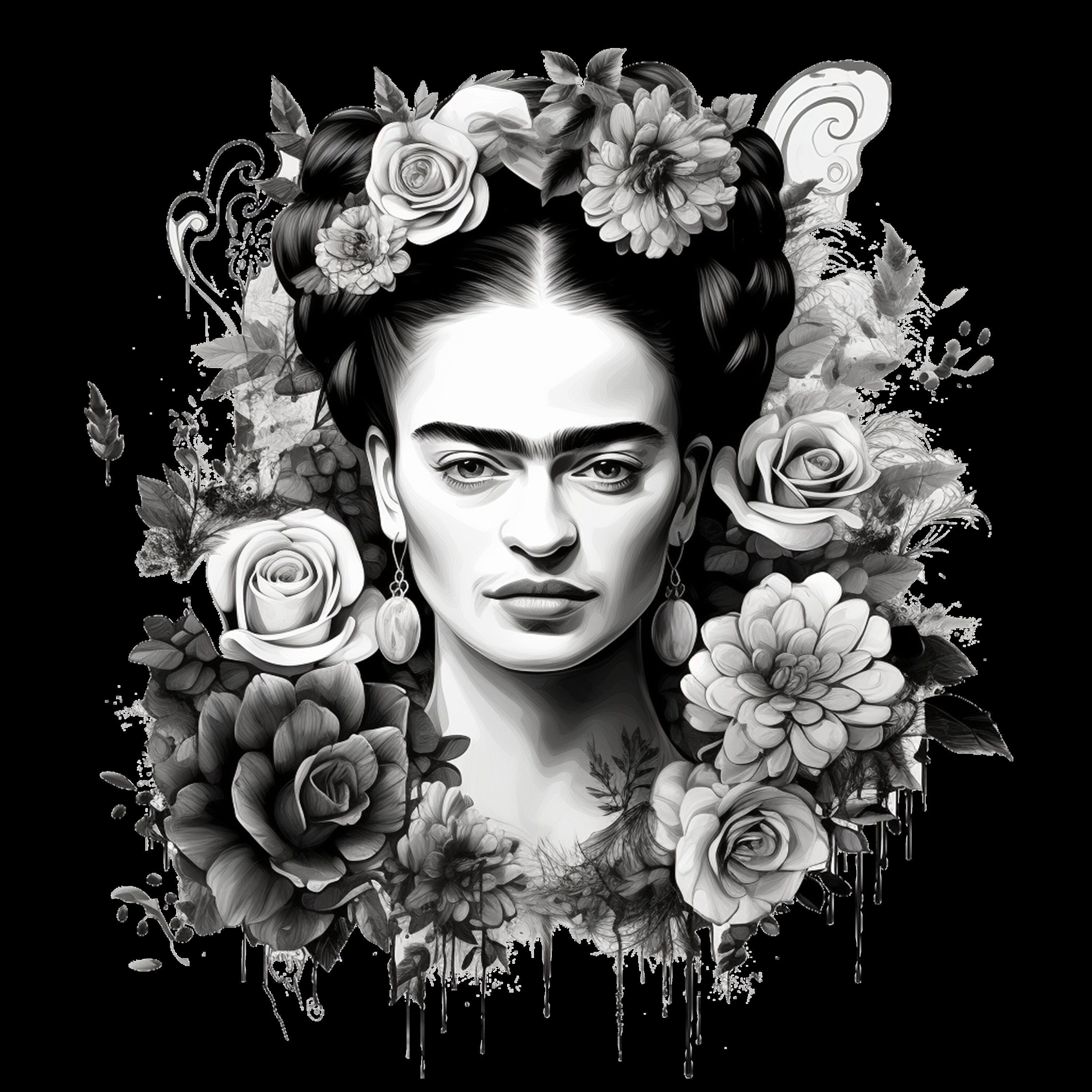 Frida Png Digital Download Sublimation Screen Print Design Graphic ...