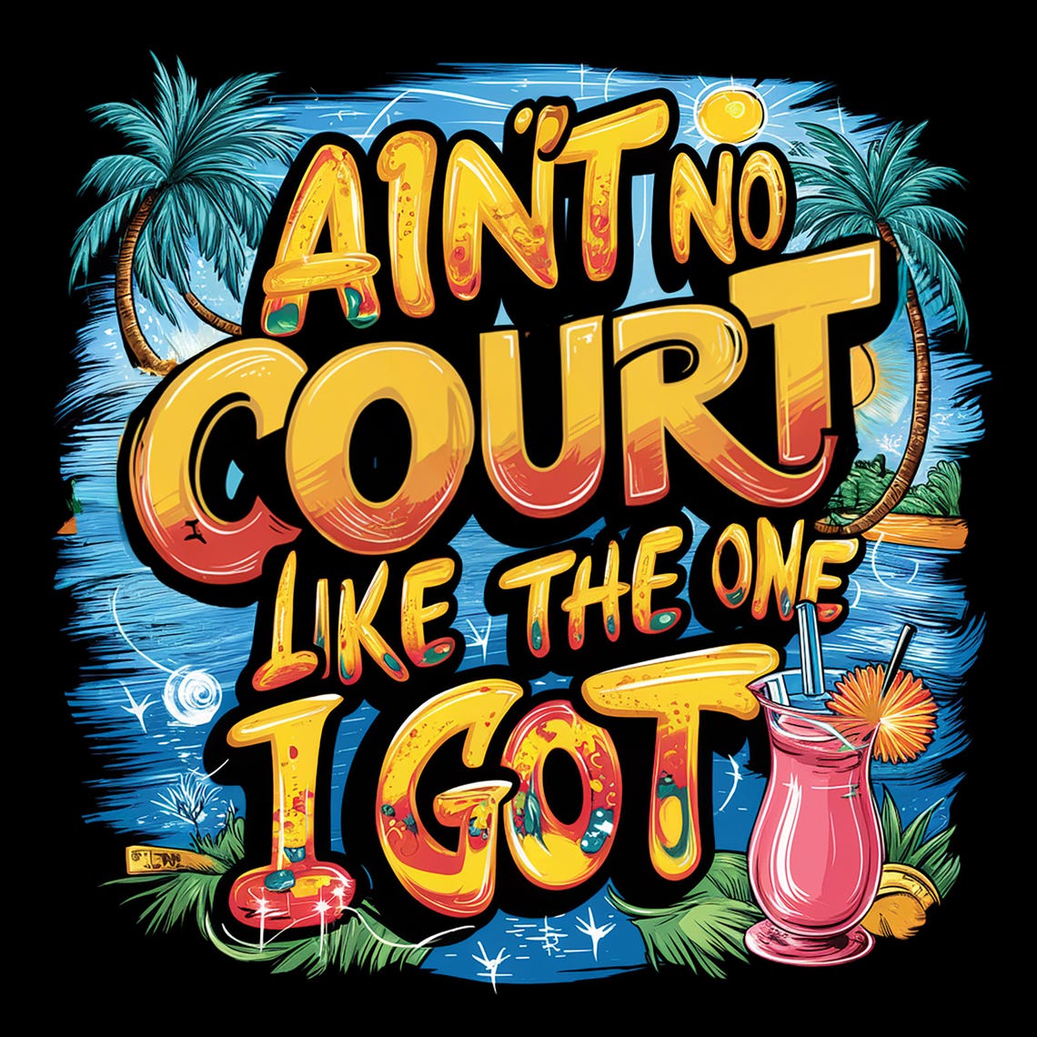 Ain't No Court Like the One I Got Outline Png,family Vacation Png ...