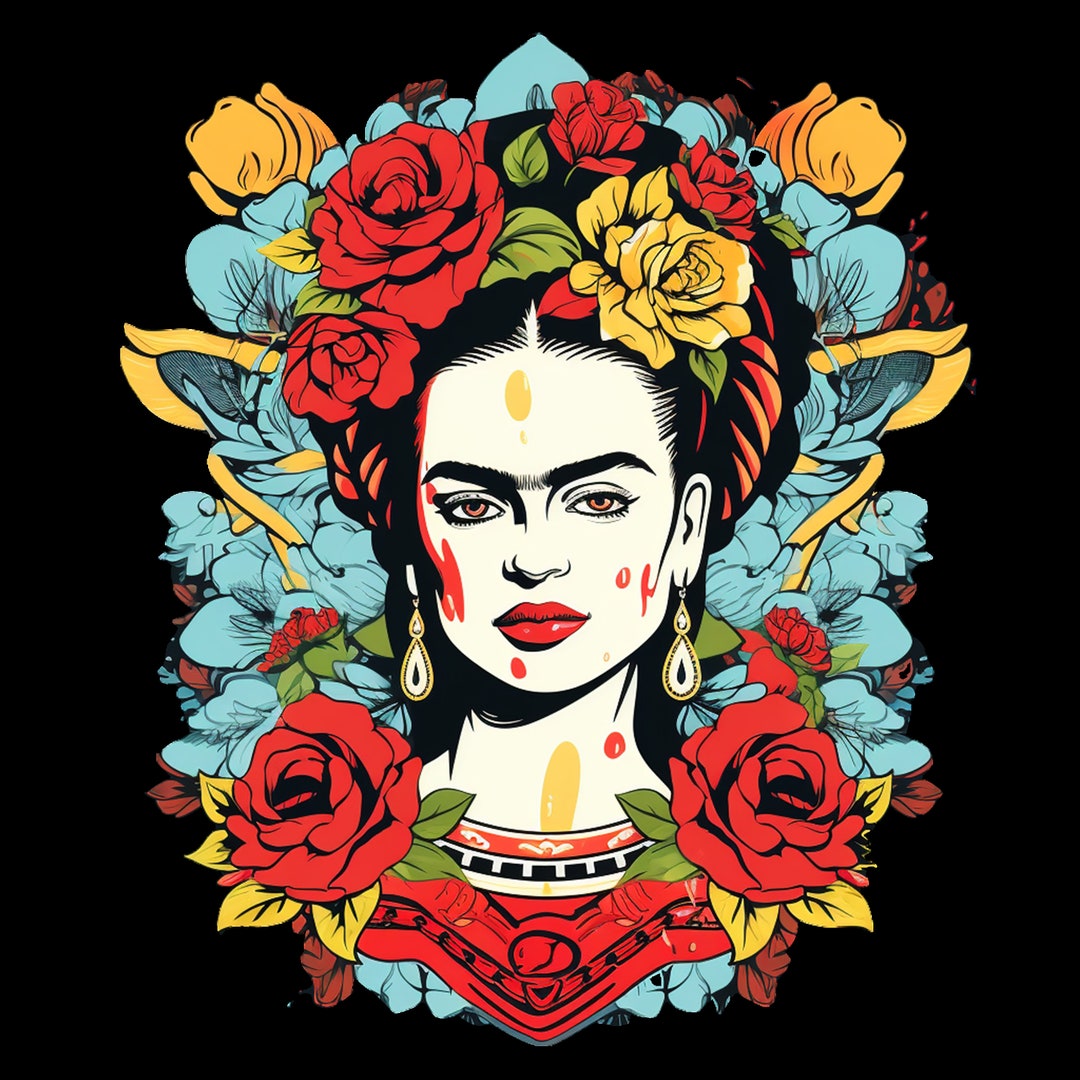 Frida Png Digital Download Sublimation Screen Print Design Graphic ...