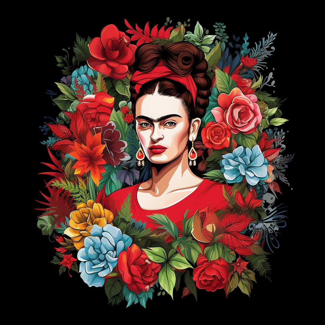Frida Png Digital Download Sublimation Screen Print Design Graphic ...