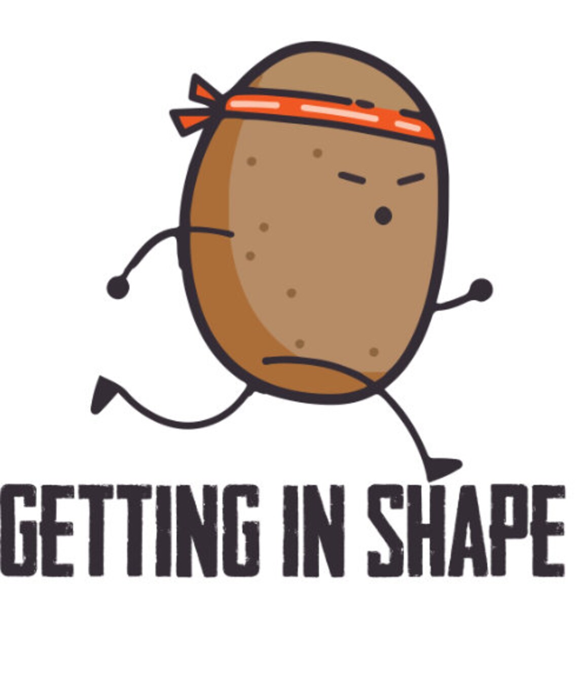 Getting in shape funny png Digital Download Sublimation Screen | Etsy