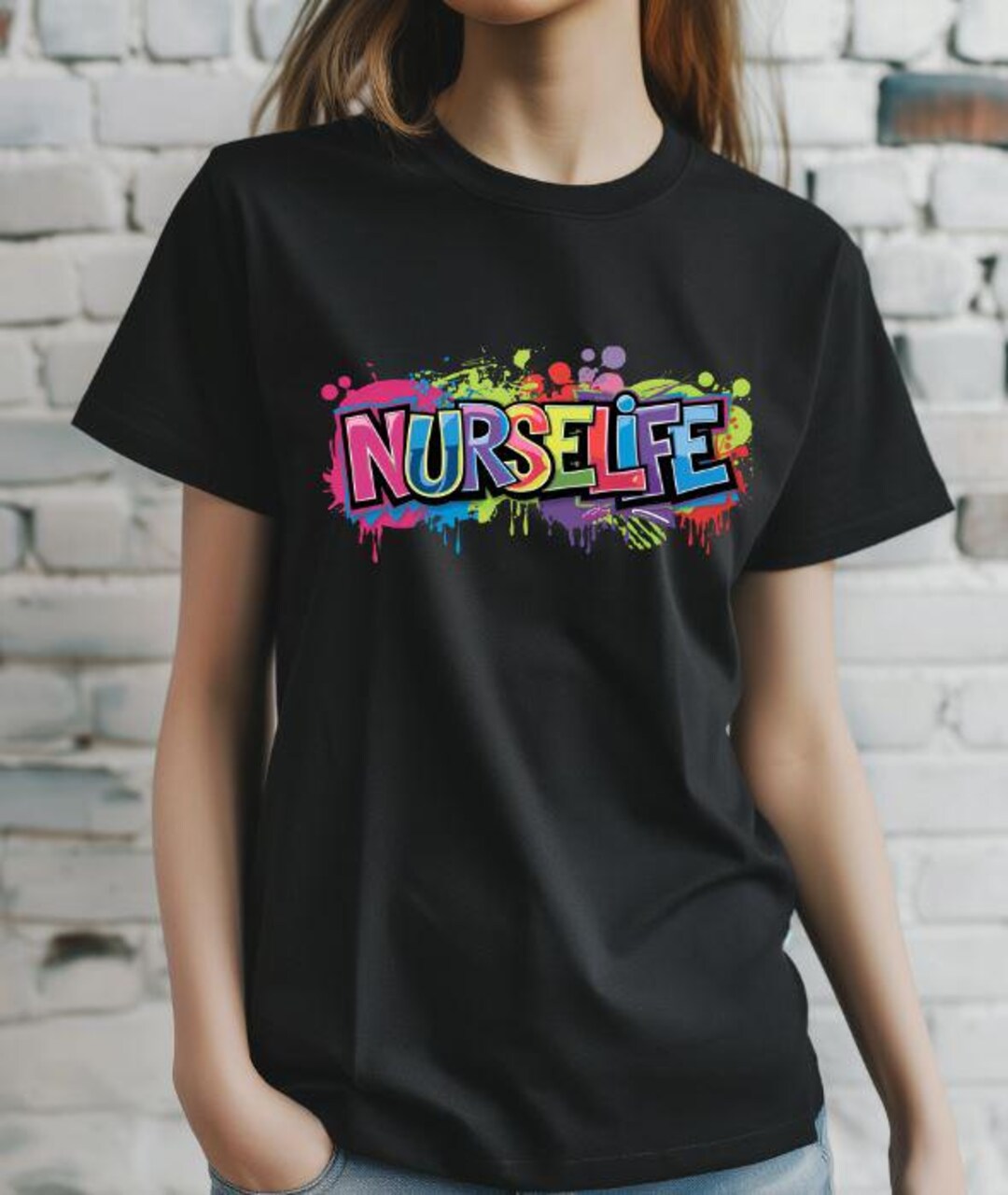 NURSELIFE Graffiti PNG, Custom Profession Sublimation Design, Digital ...