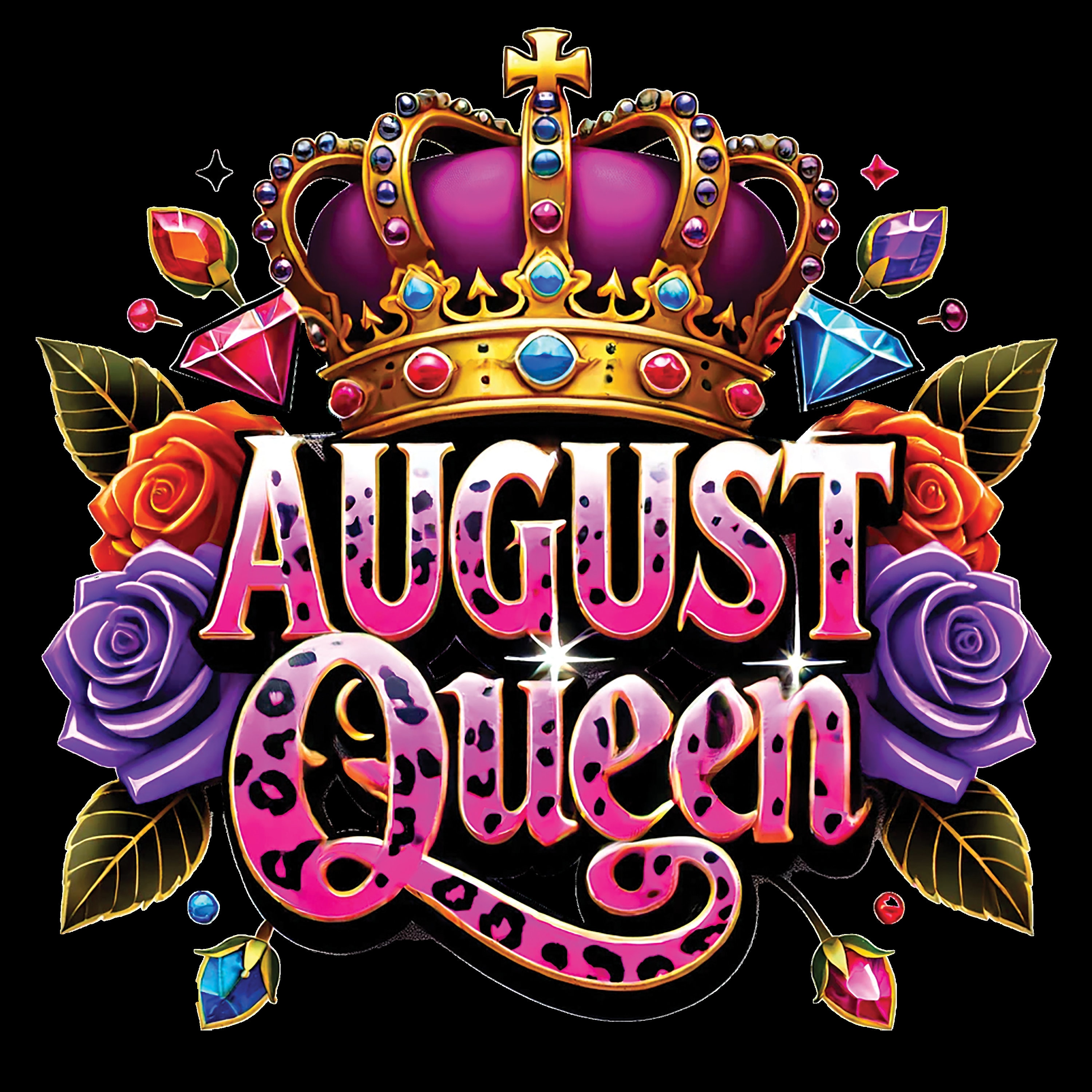 August Birthday Queen Png Sublimation Design Download,birthday Party ...