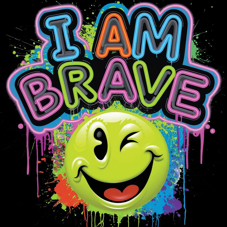 I Am Bravepng Christian Bible Verse, Self Love Affirmation, Positive ...