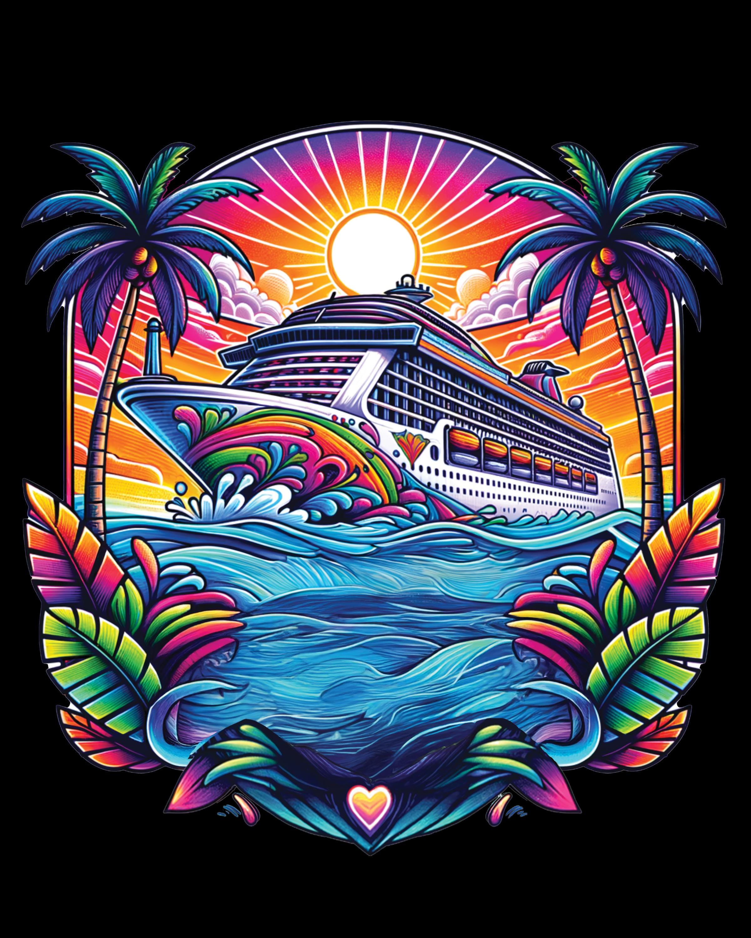 Cruise Watercolor PNG | Tropical Sublimation | Vacation Digital ...