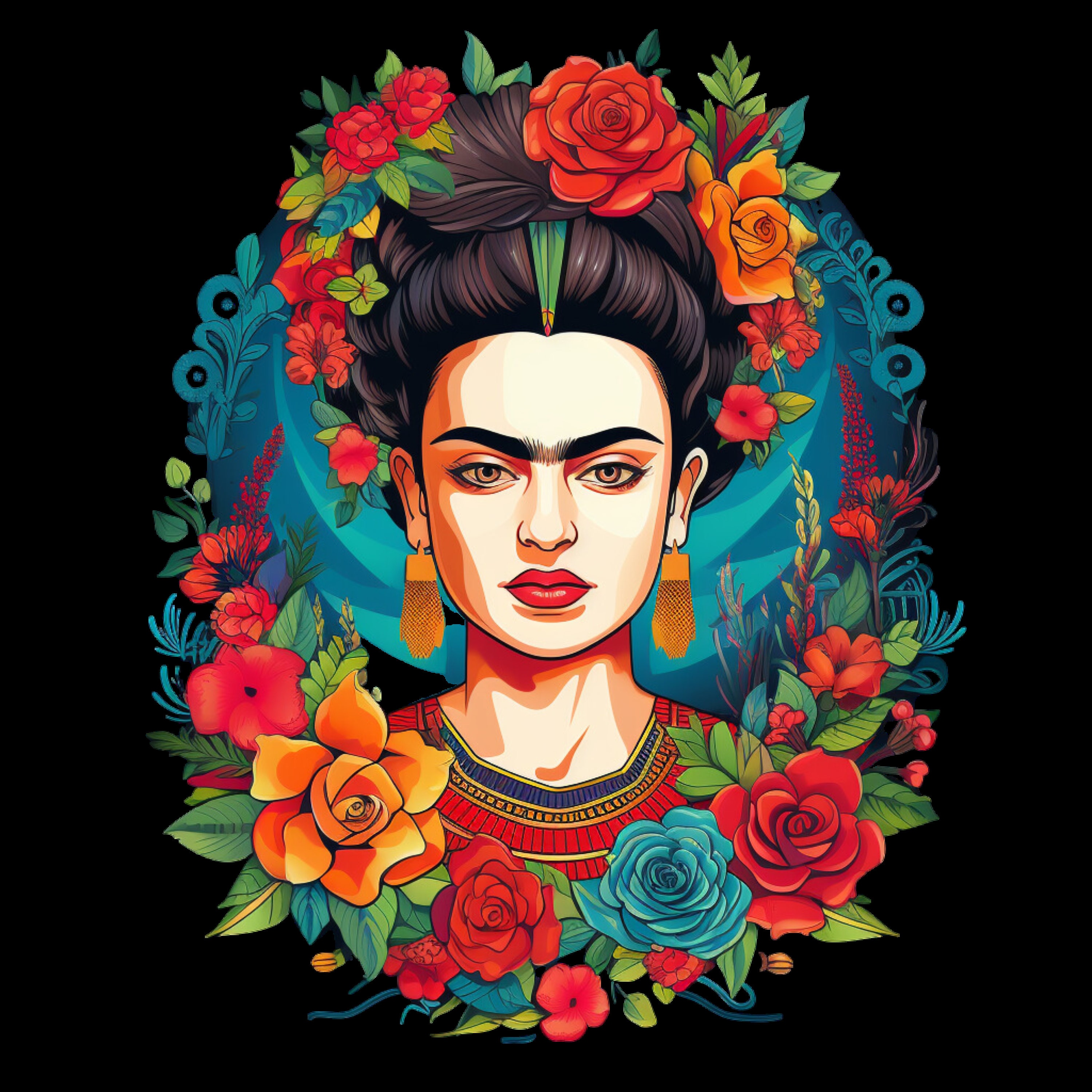Frida Png Digital Download Sublimation Screen Print Design Graphic ...
