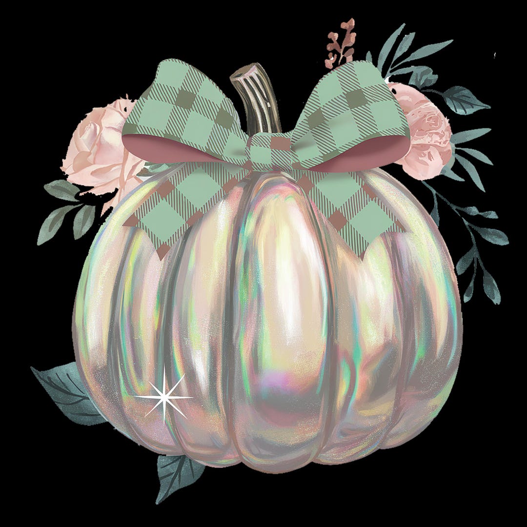Coquette Bow Pumpkin Png, Sparkly Pumpkin Png, Fall Bow Shirt Design ...