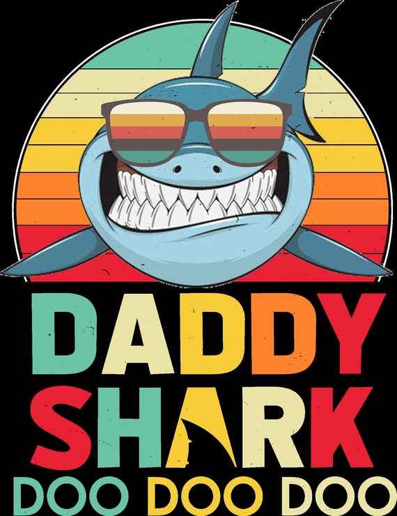 Daddy Shark Png Shark Png Clipart Cartoon Shark Png Father Png | Etsy