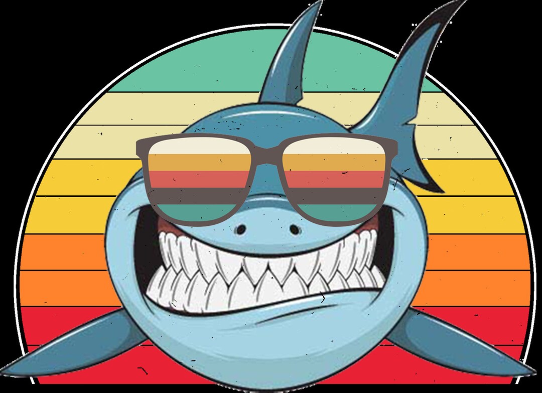 Shark Png Shark Png Clipart Cartoon Shark Png Father Png Funny - Etsy