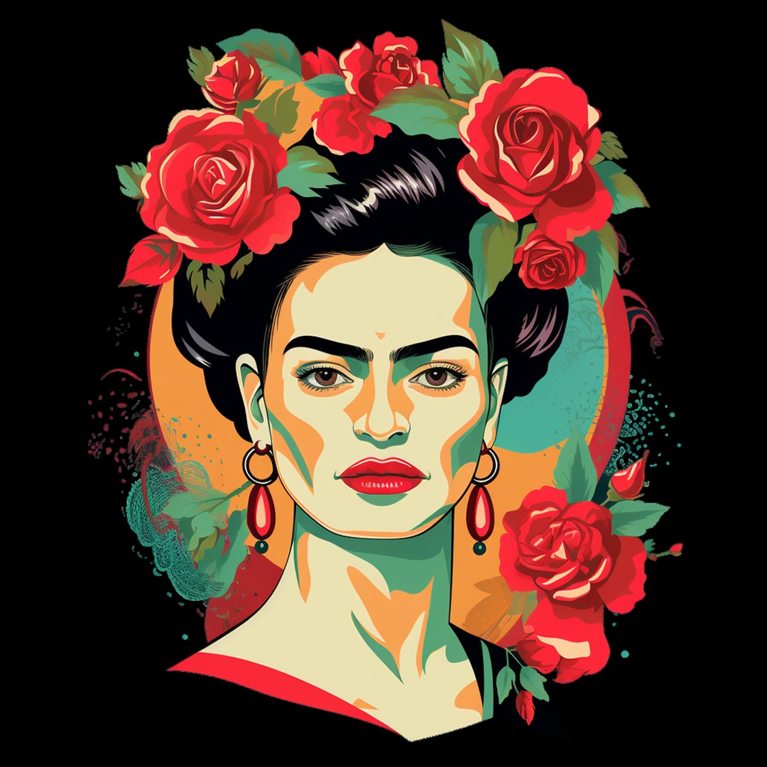 Frida Png Digital Download Sublimation Screen Print Design Graphic ...