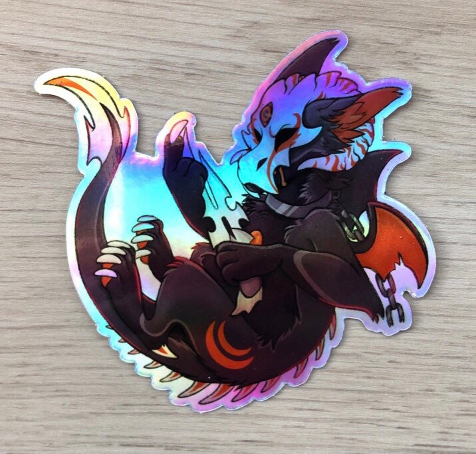 Holographic Zeus Stickers | Etsy