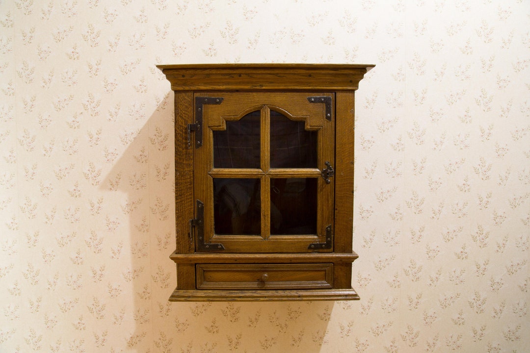Display Cabinet, Antique, Over 250 Years Old, Hanging Display Cabinet ...
