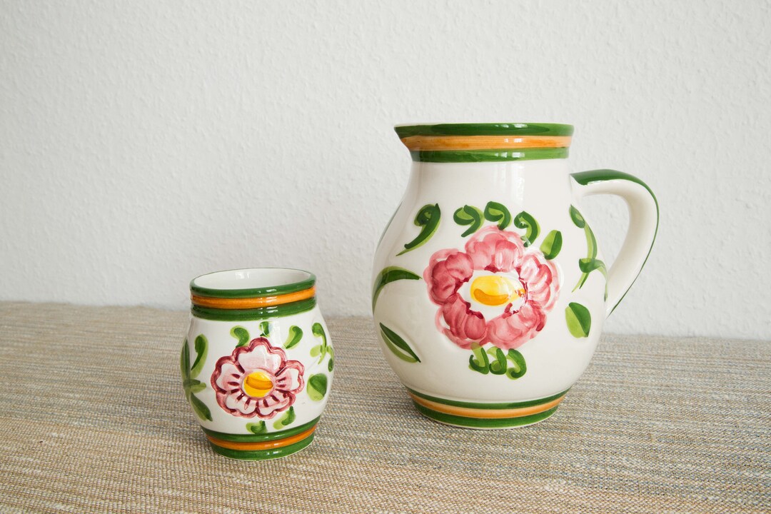 Mediterranean Decoration / Claudio Bernini / Ceramic Set Jug & Mug ...