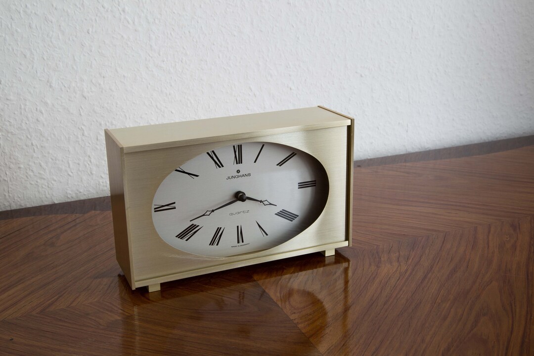 Luxurious Junghans Design Table Clock Classic and Elegantly Refurbished ...