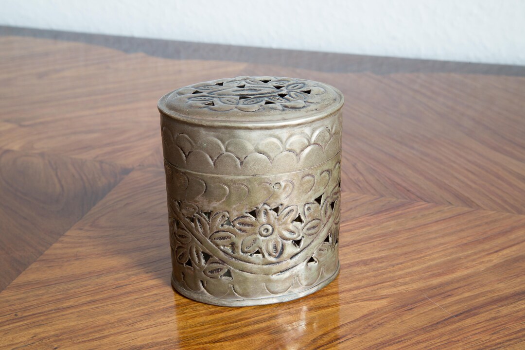 Art Deco Fragrance Tin, Vintage, Tin, Lidded Tin, Purely Handmade - Etsy