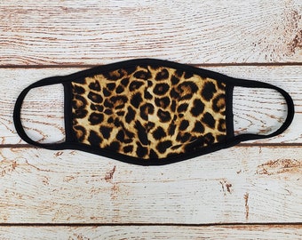 Cheetah Face Mask | Etsy