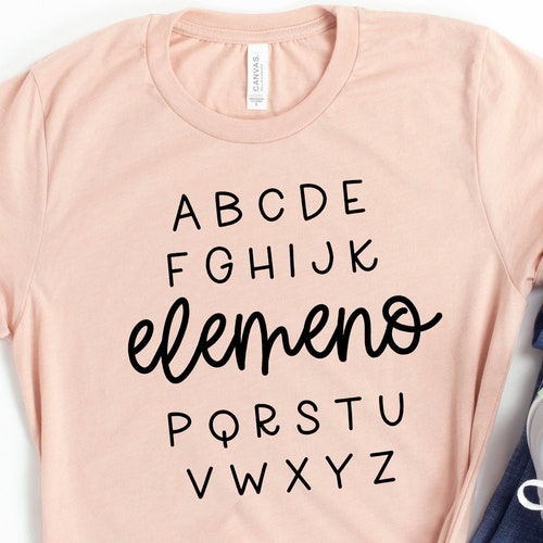 Alphabet Elemeno Shirt teacher Gift Kindergarten Teacher - Etsy