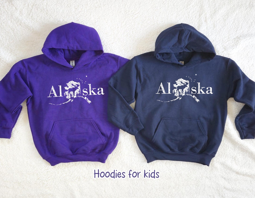 Alaska Map Youth Hoodie, Vacation Souvenir Sweatshirt, 12082 - Etsy