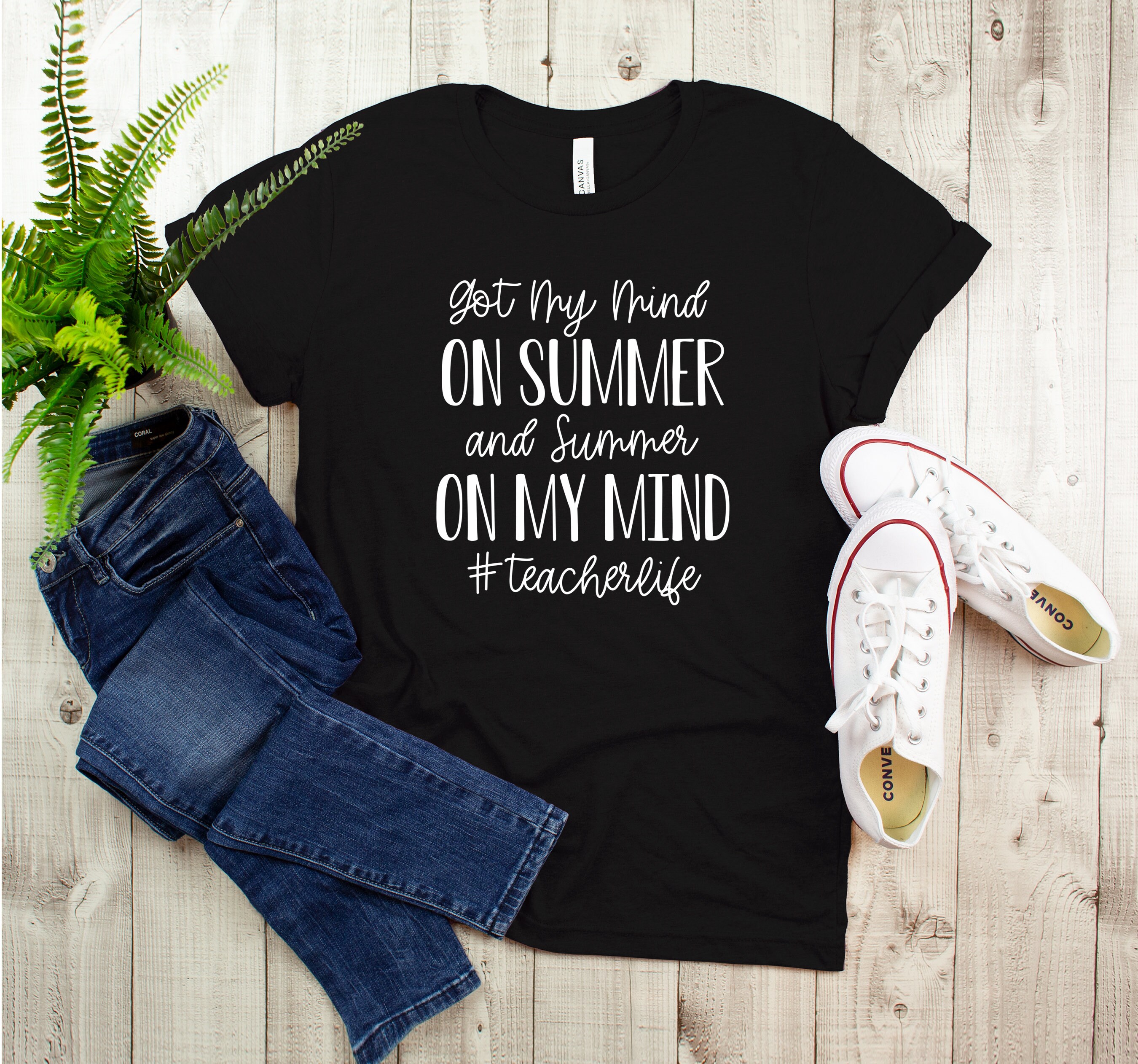 Got My Mind on Summer and Summer on My Mind Shirt Teacher - Etsy UK